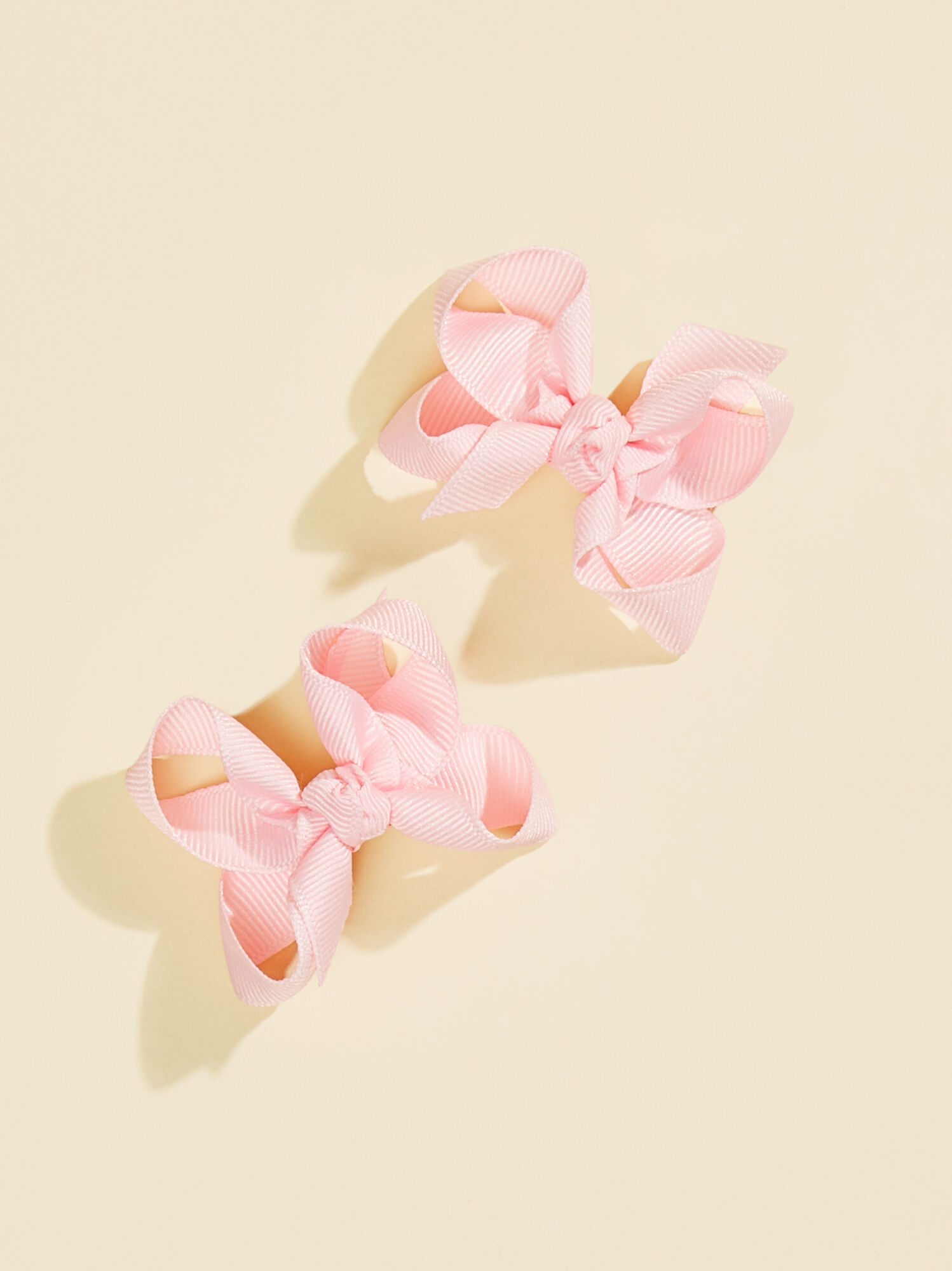 Klara Light Pink Bow Clip Set
