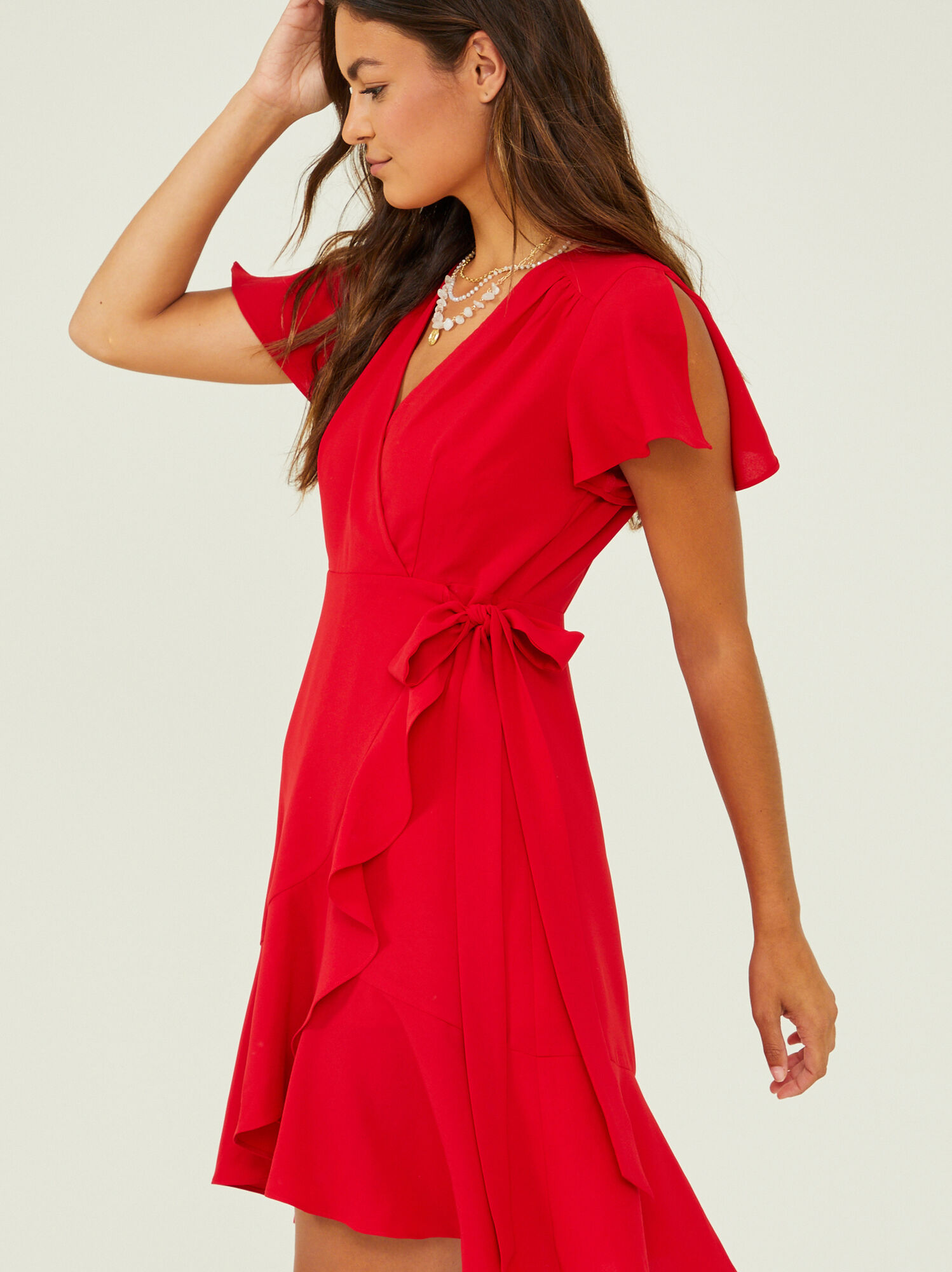 Roxana Dress in Red | Altar'd State